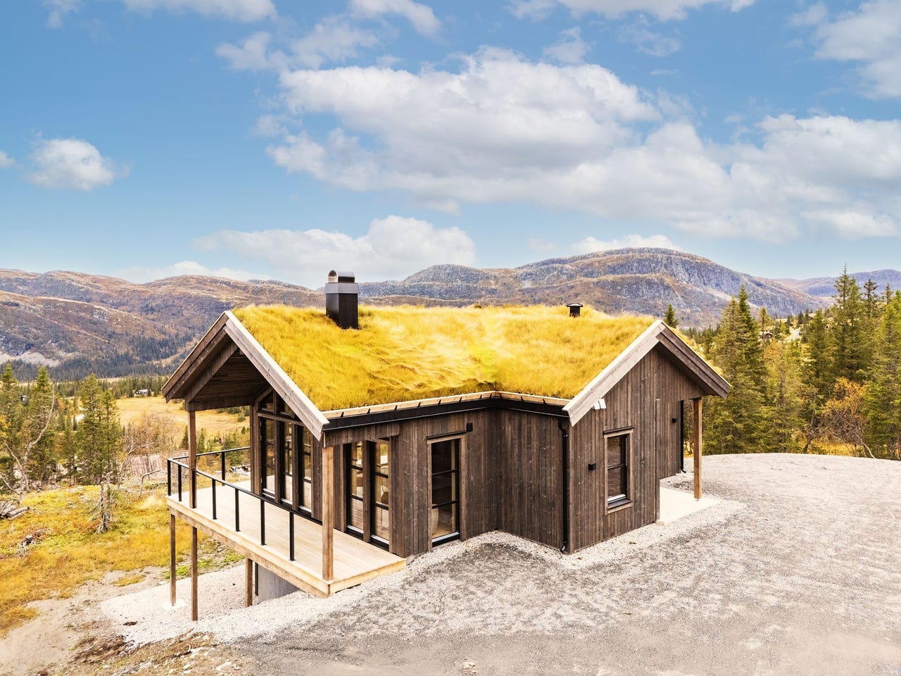 Ny lekker hytte på eiet utsiktstomt 967 moh. Ski inn/ut. Umiddelbar ...