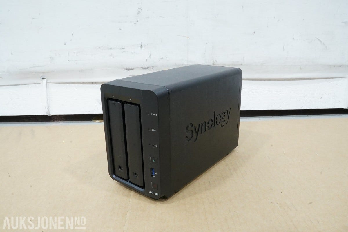 Synology NAS DS718+ 2-bay lagringsenhet med 3.6 TB disk | FINN-torget