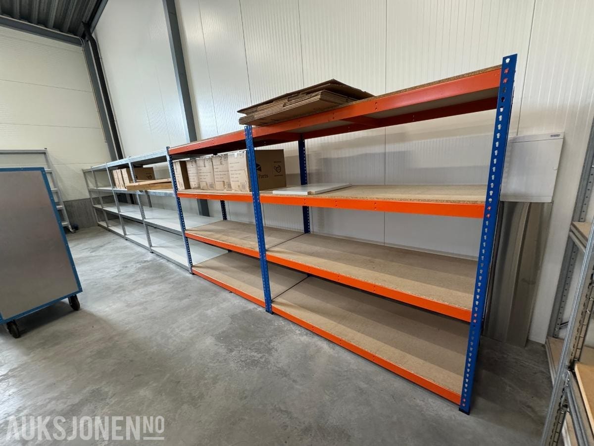6 stk. robuste lagerreoler 184 × 77 × 200 cm | FINN-torget