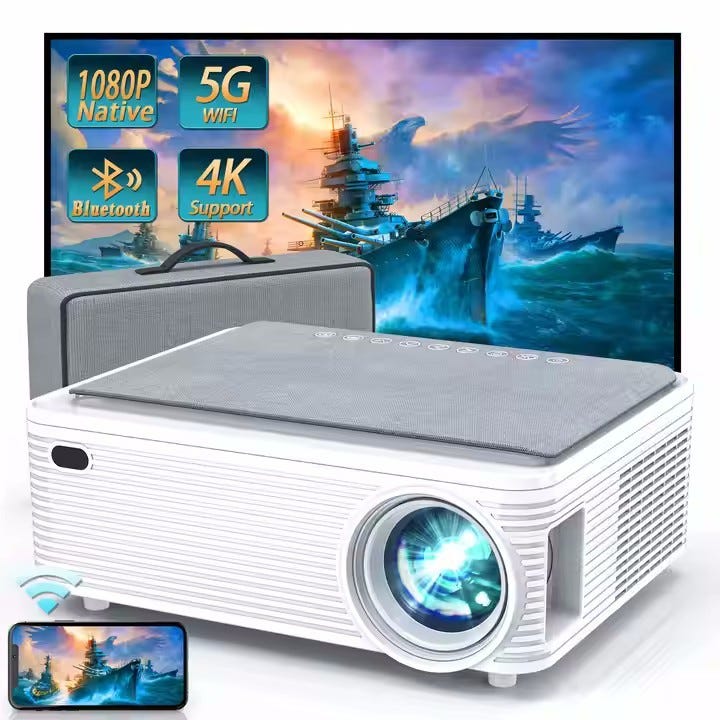 4K Bestselger: Wiselazer X5 projektor + 120" lerret KUN 1498 | FINN-torget