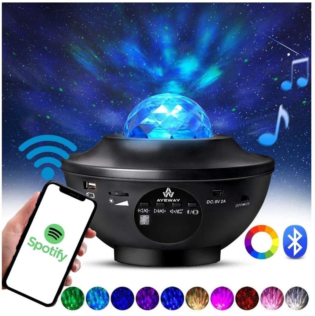 Galaxy LED Laser Projector | Stjernehimmel med lyd og lys | FINN-torget