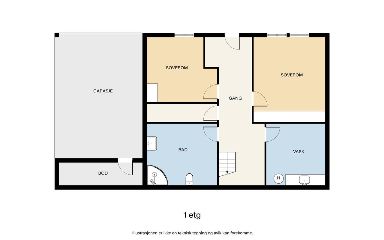 Meget pen halvpart av tomannsbolig over to plan med 3 sov-barnevennlig ...