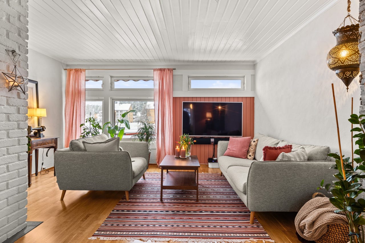 Harald Hårfagres Vei 36K, Sofiemyr - rekkehus på 129m² fra 1962 ...