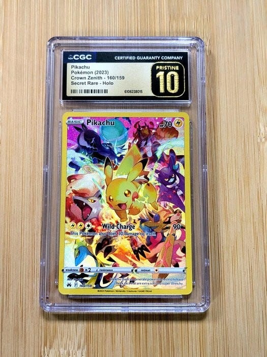 Pokémon - 1 Graded card - Pikachu #160 - Full Art - NO RESERVE PRICE ...
