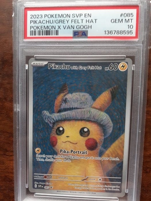 Pokémon - 1 Graded card - Pikachu #085 Alternativ kunst, Full kunst ...