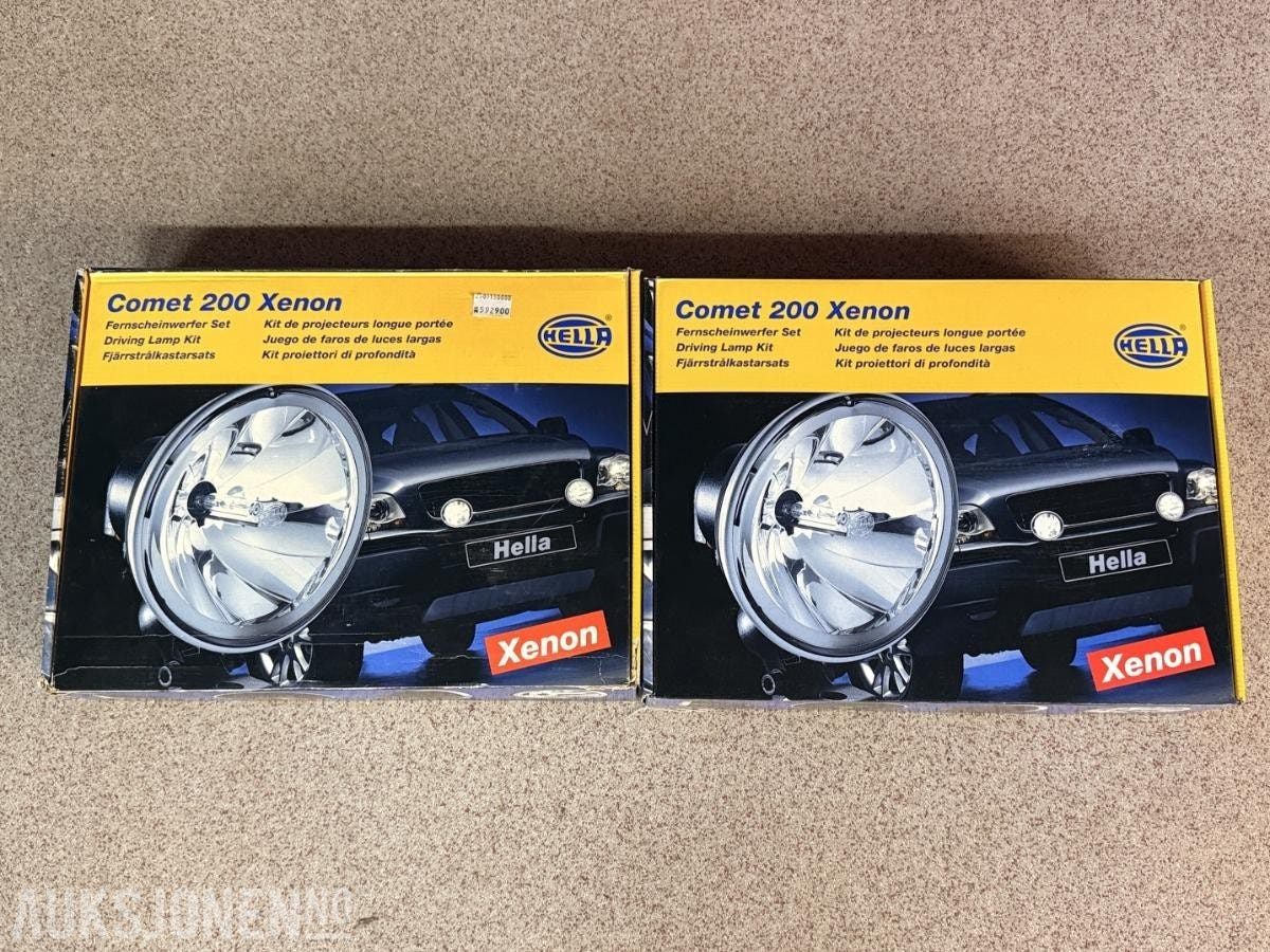 2 stk sett Hella Comet 200 Xenon Driving Lamp Kit | FINN-torget