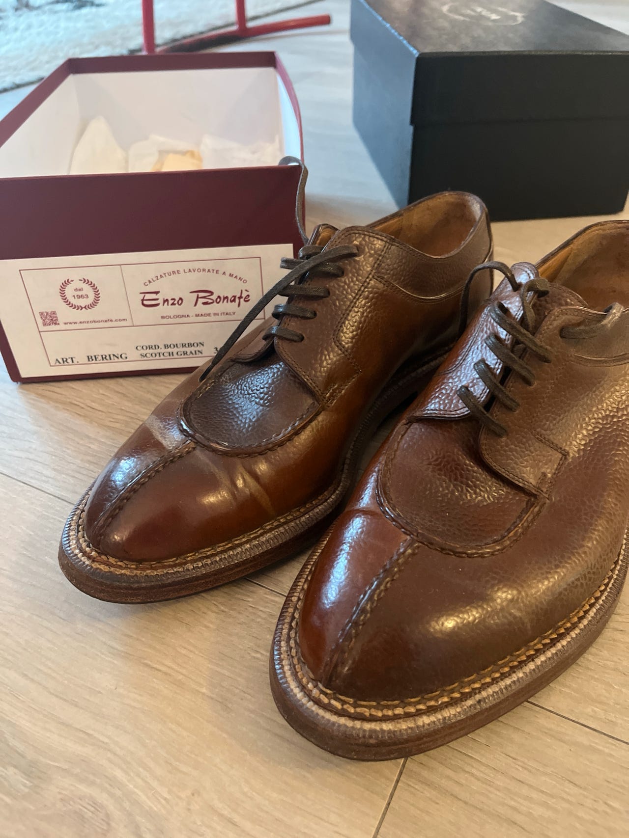 Enzo Bonafe Cordovan bourbon scotch grain | FINN-torget