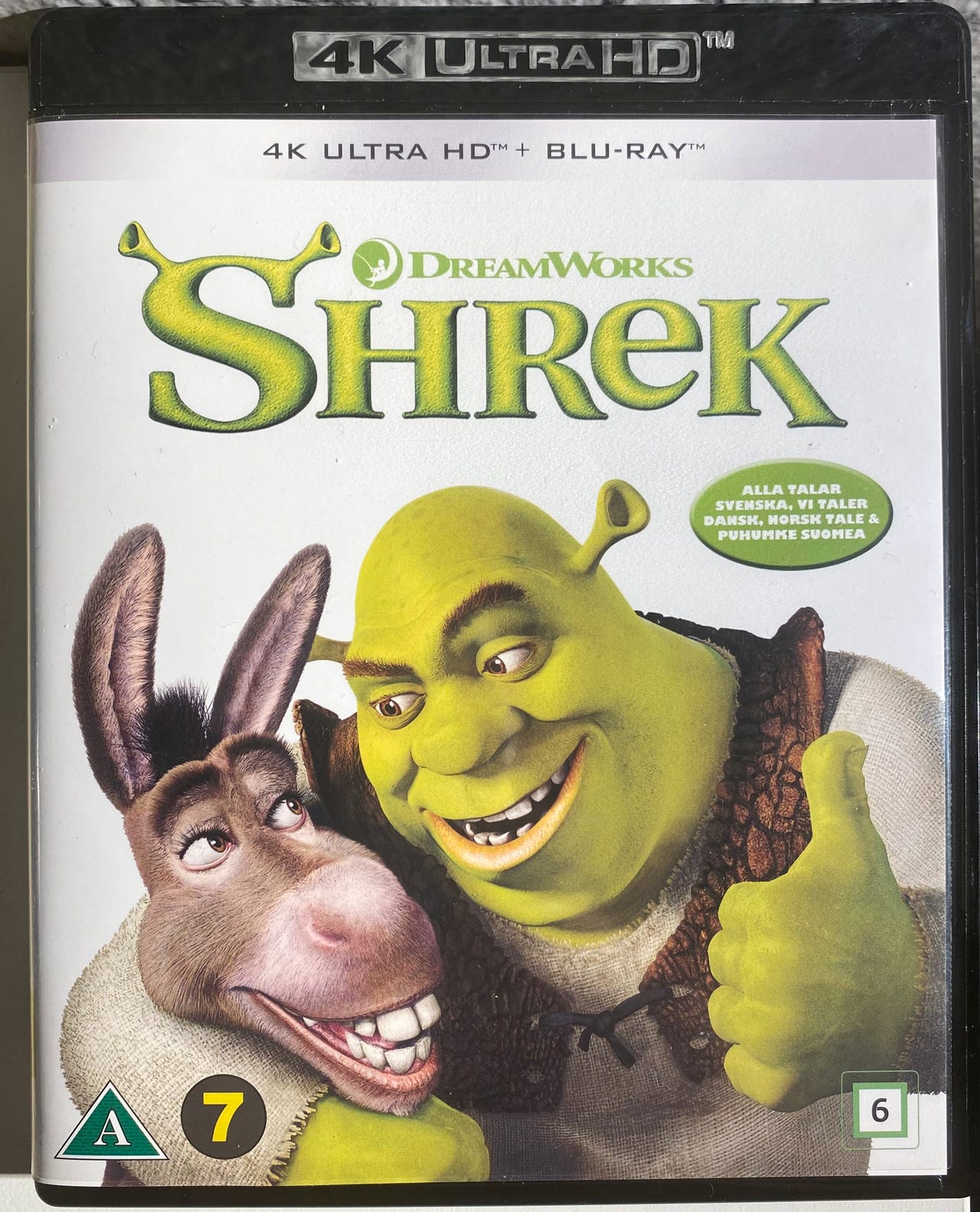 Shrek (2001 - 4K + Blu-ray) Norsk tekst. | FINN-torget