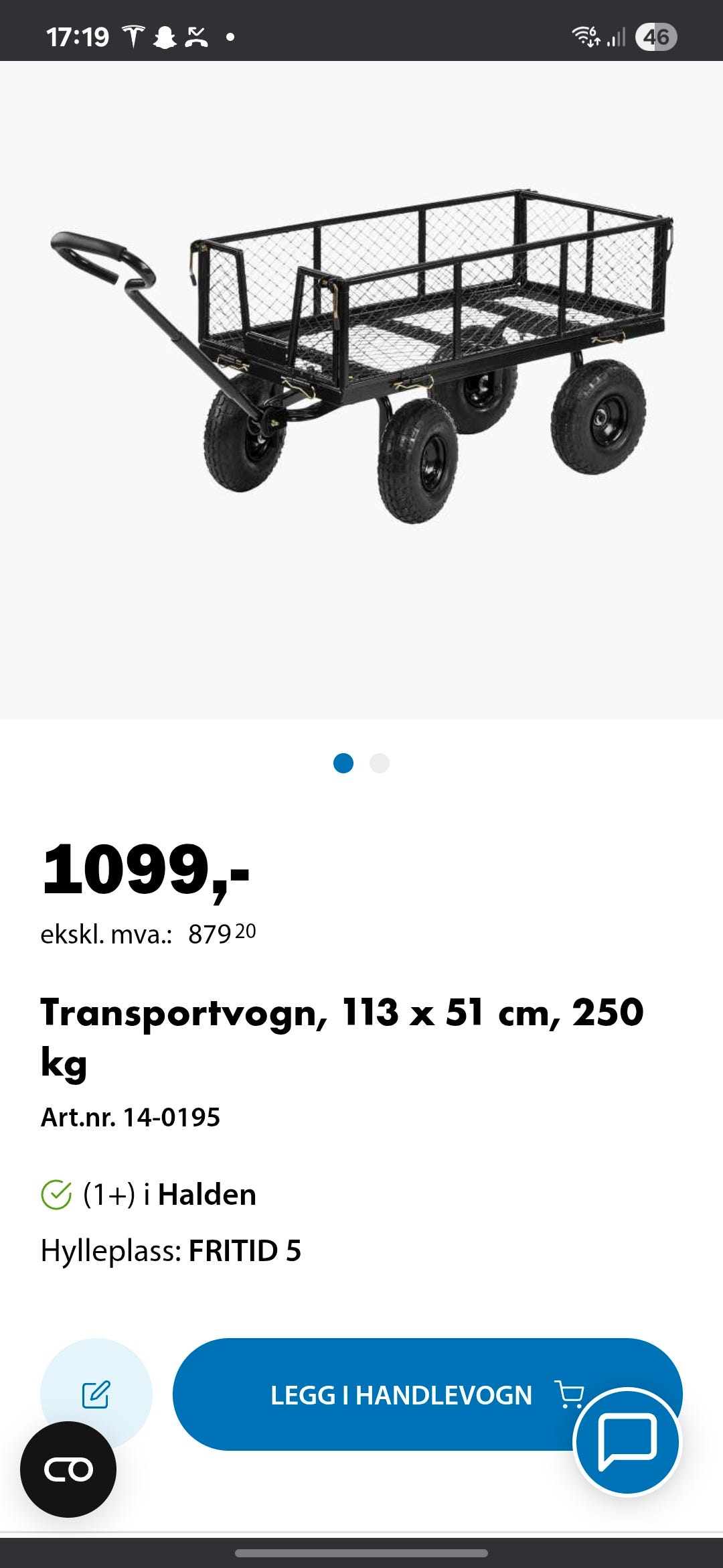 Transportvogn | FINN-torget