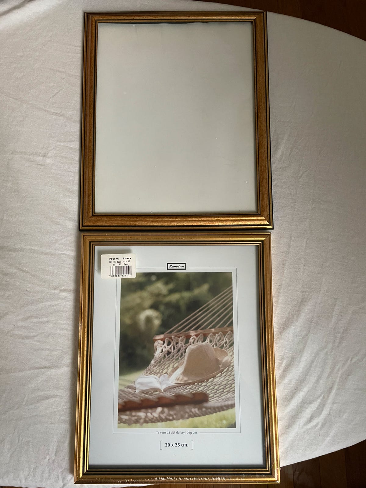 To typer rammer med glass uten bilder 20 x 25 cm | FINN-torget
