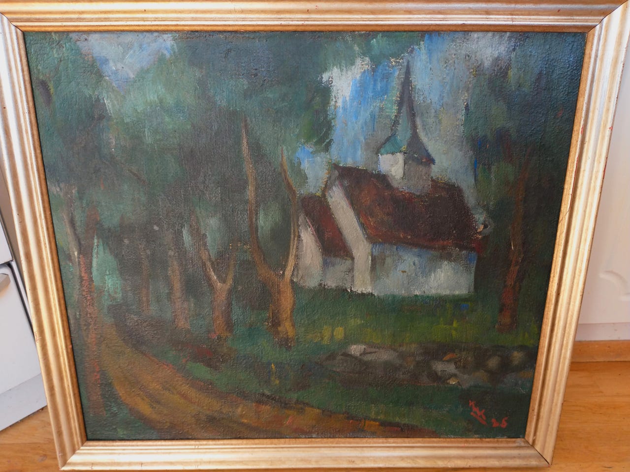 Maleri Knut Hermod Knutsen fra Tanum Kirke | FINN-torget