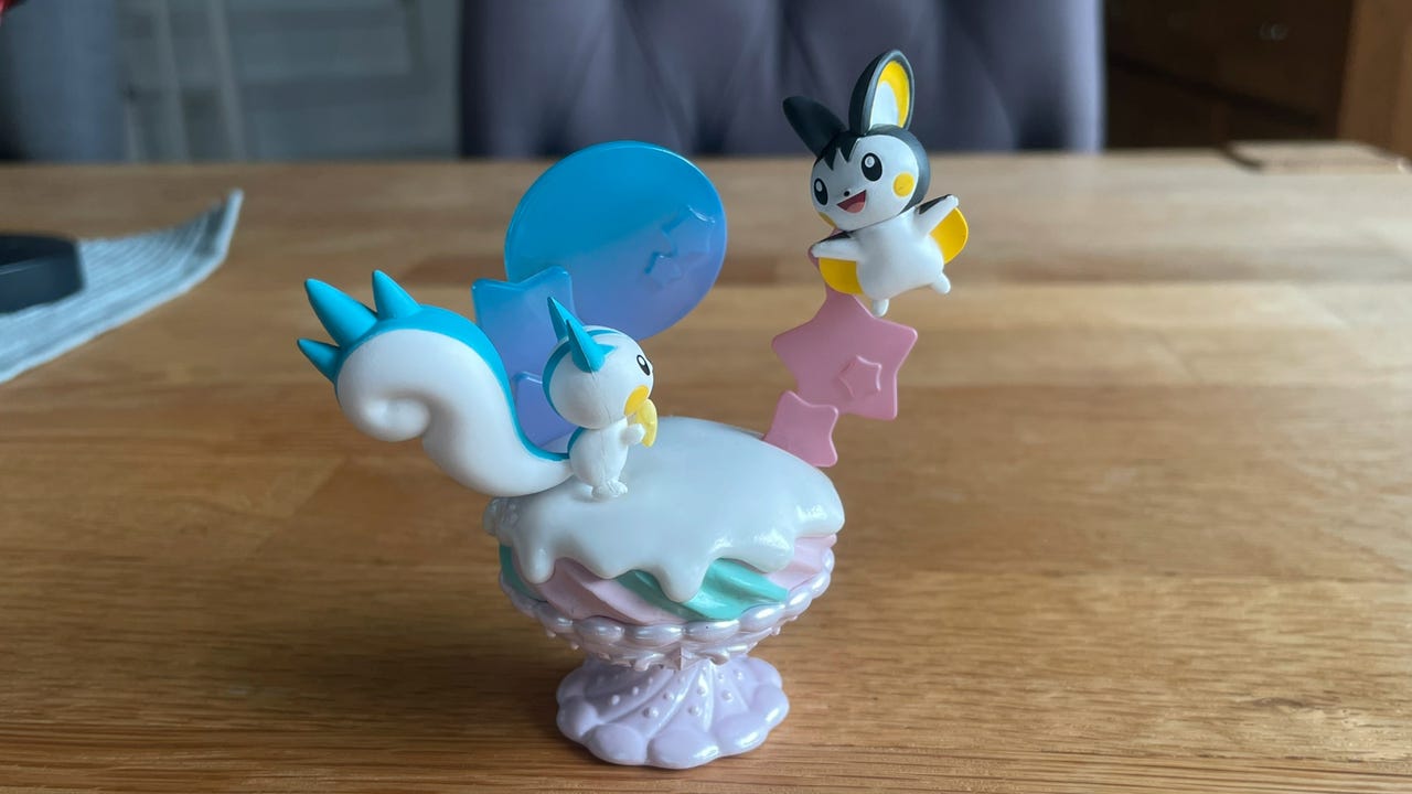 Pachirisu & Emolga -Pokémon POP n’ Sweet collection Vol 2. Re-ment figur | FINN-torget