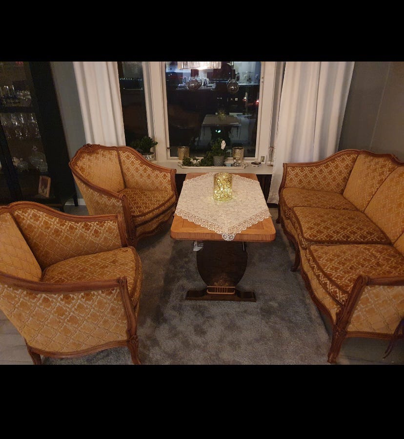 Rokokko sofagruppe *pent brukt* | FINN-torget