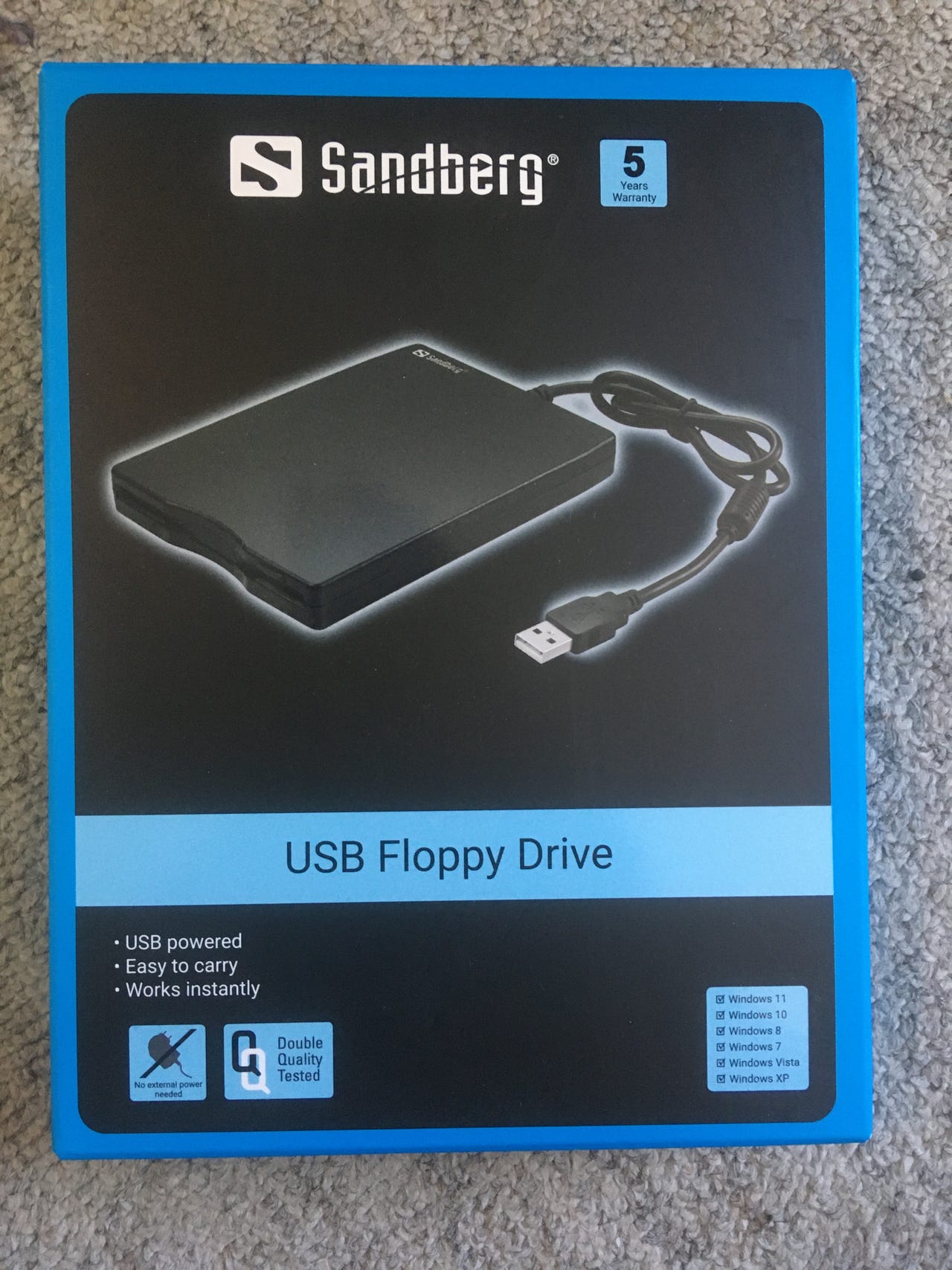Sandberg USB Floppy Mini Reader - Floppy - USB - Svart | FINN-torget