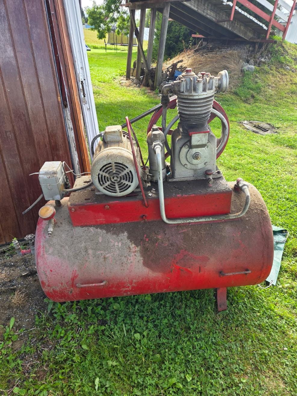 Gammel stor kompressor - Otto Boge LK5 | FINN-torget