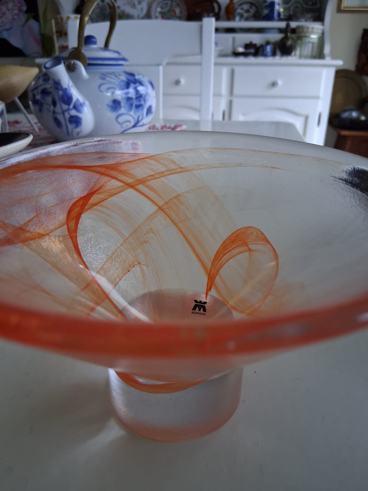 Nydelig glass skål, bolle. Magnor | FINN-torget