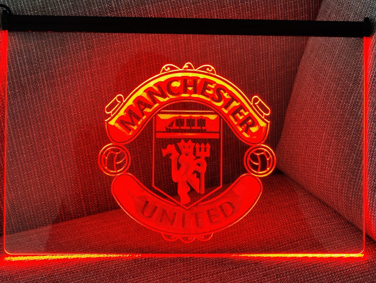 Manchester United mutd lysskilt fotball | FINN-torget