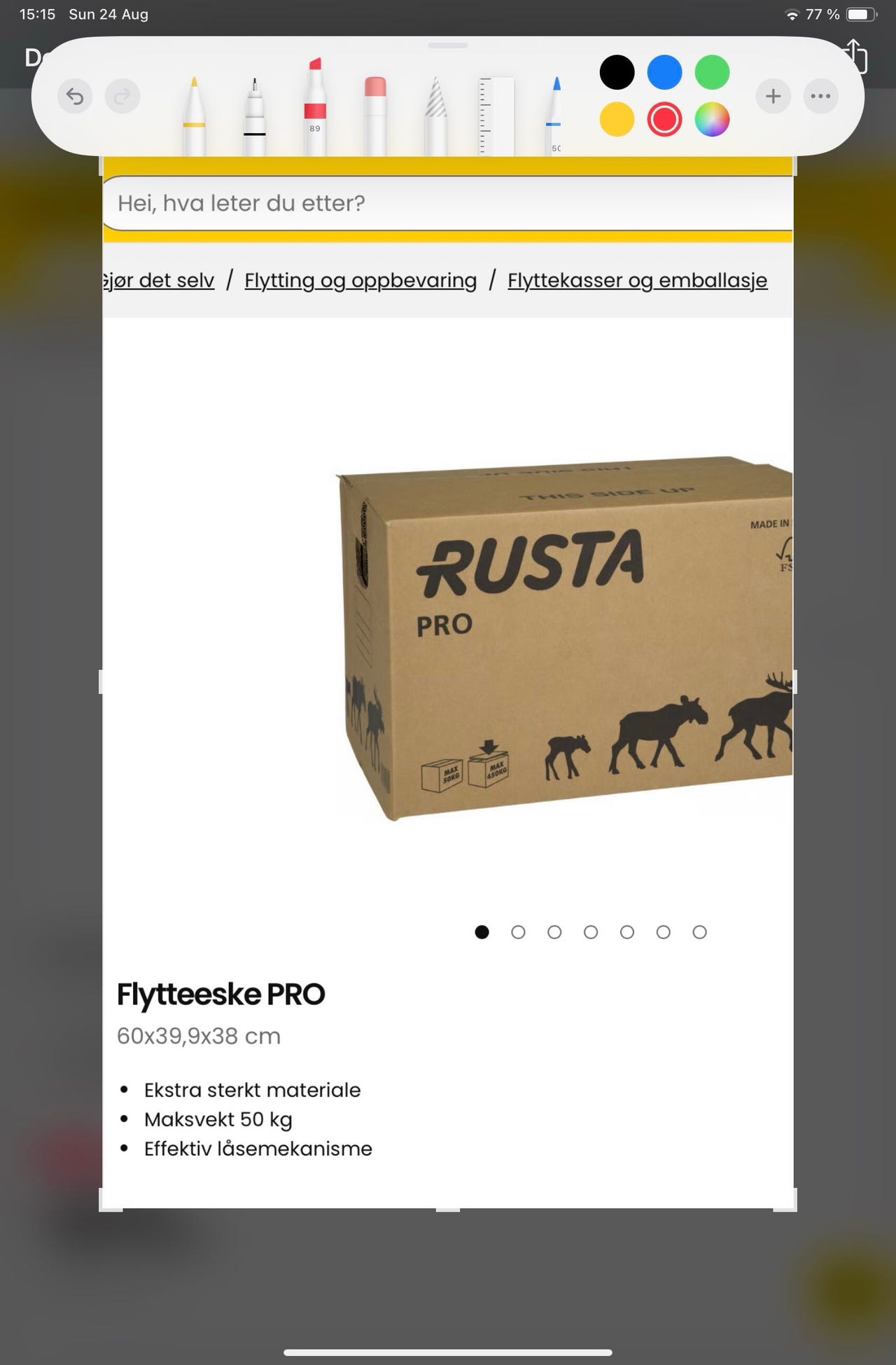 22 st Flytteeske Large (35 kg) og Pro (50 kg) från RUSTA | FINN-torget