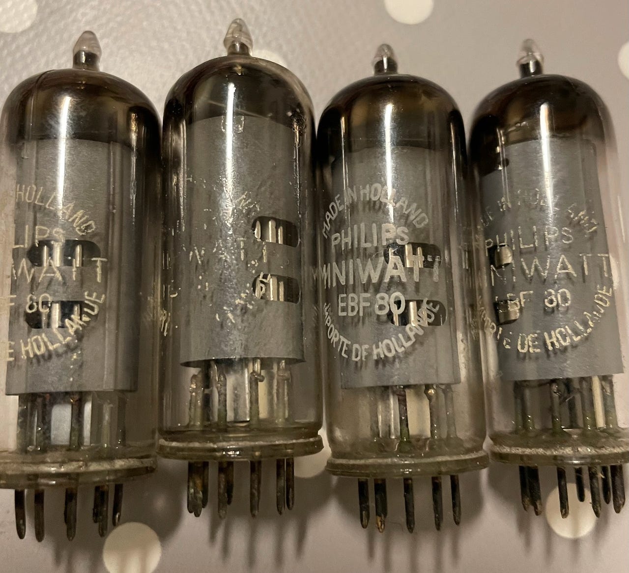 Philips miniwatt EBF80 radiorør 4stk. | FINN-torget