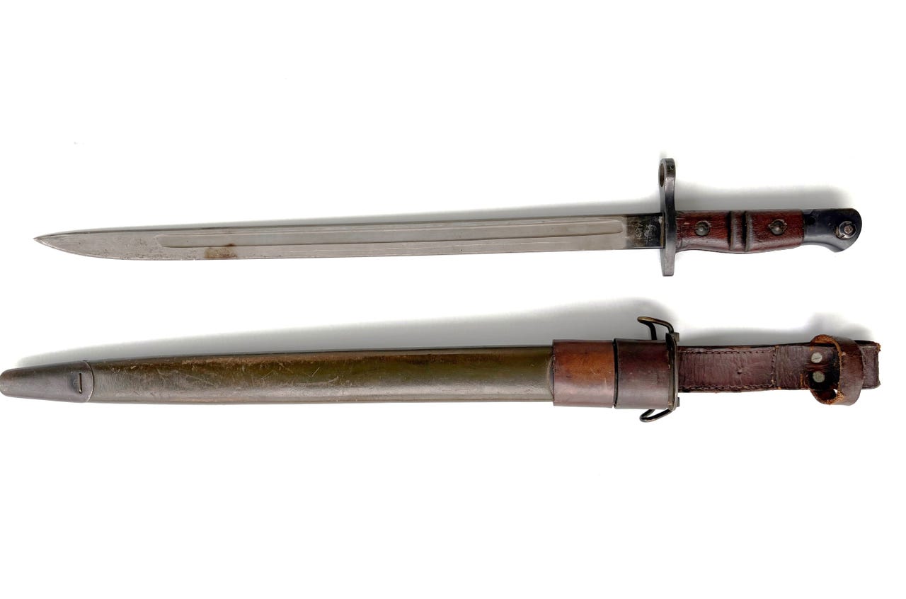 US M1917 Enfield bajonett med Britisk Pattern 40 oppheng. | FINN-torget