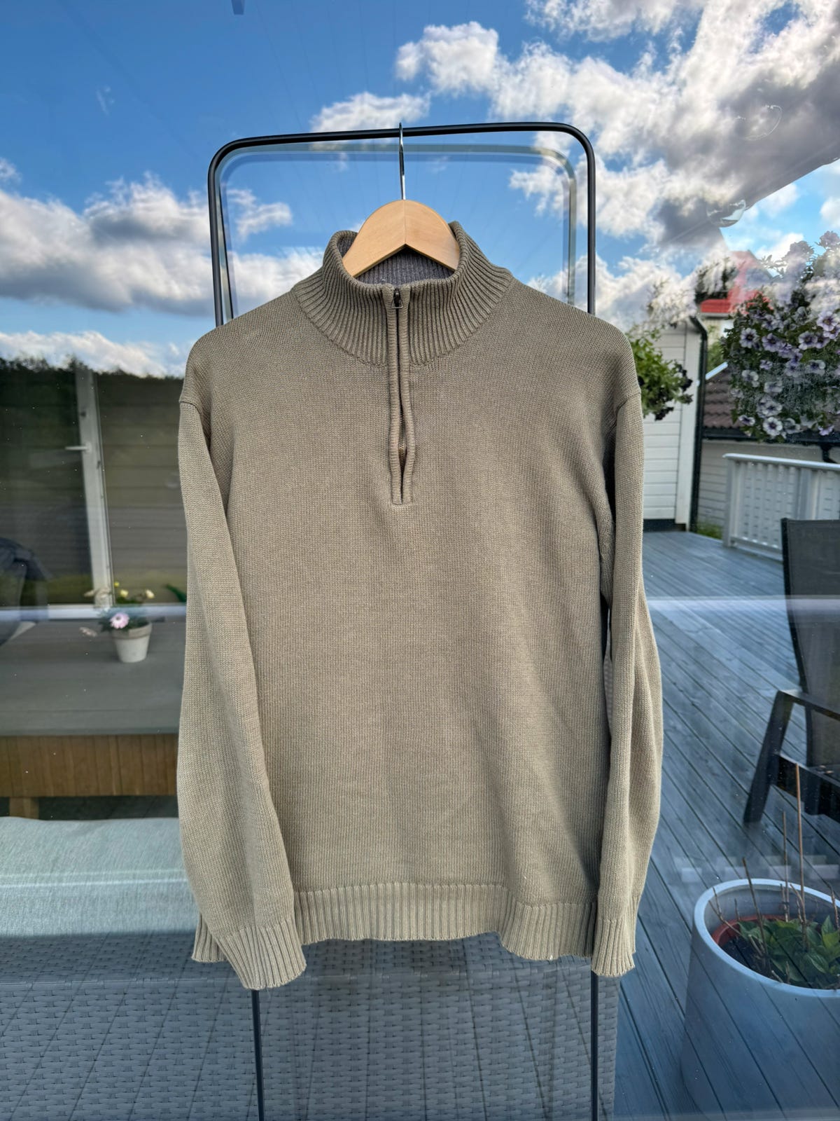 Oscar de la Renta Quarter-Zip Genser (Large) | FINN-torget