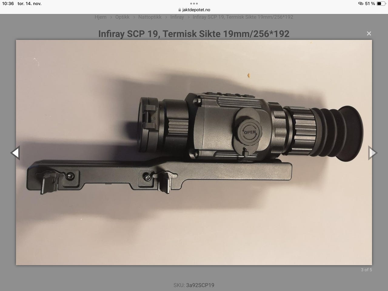 Infiray SCP 19 termisk sikte | FINN-torget
