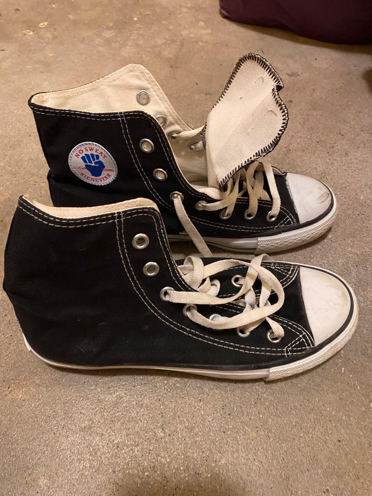 No Sweat converse-stil sko, brukt kun 2 ganger . 38/39 | FINN-torget