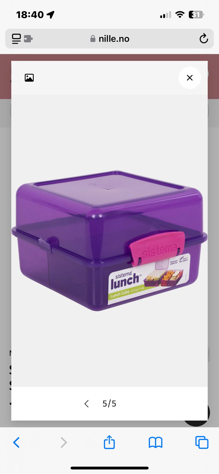 Sistema matboks bento matpakke | FINN-torget