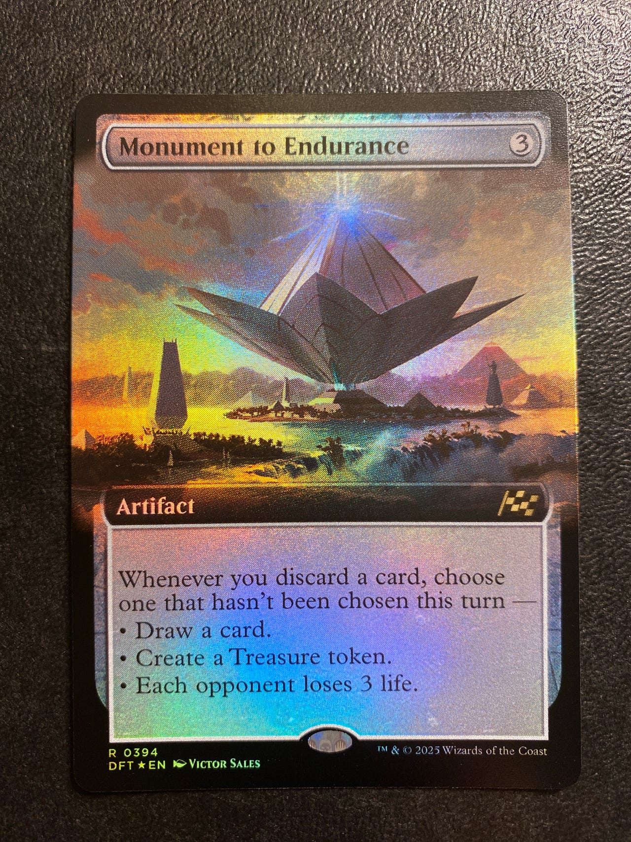 Monument to Endurance rare exstended art foil Magic the gathering ...