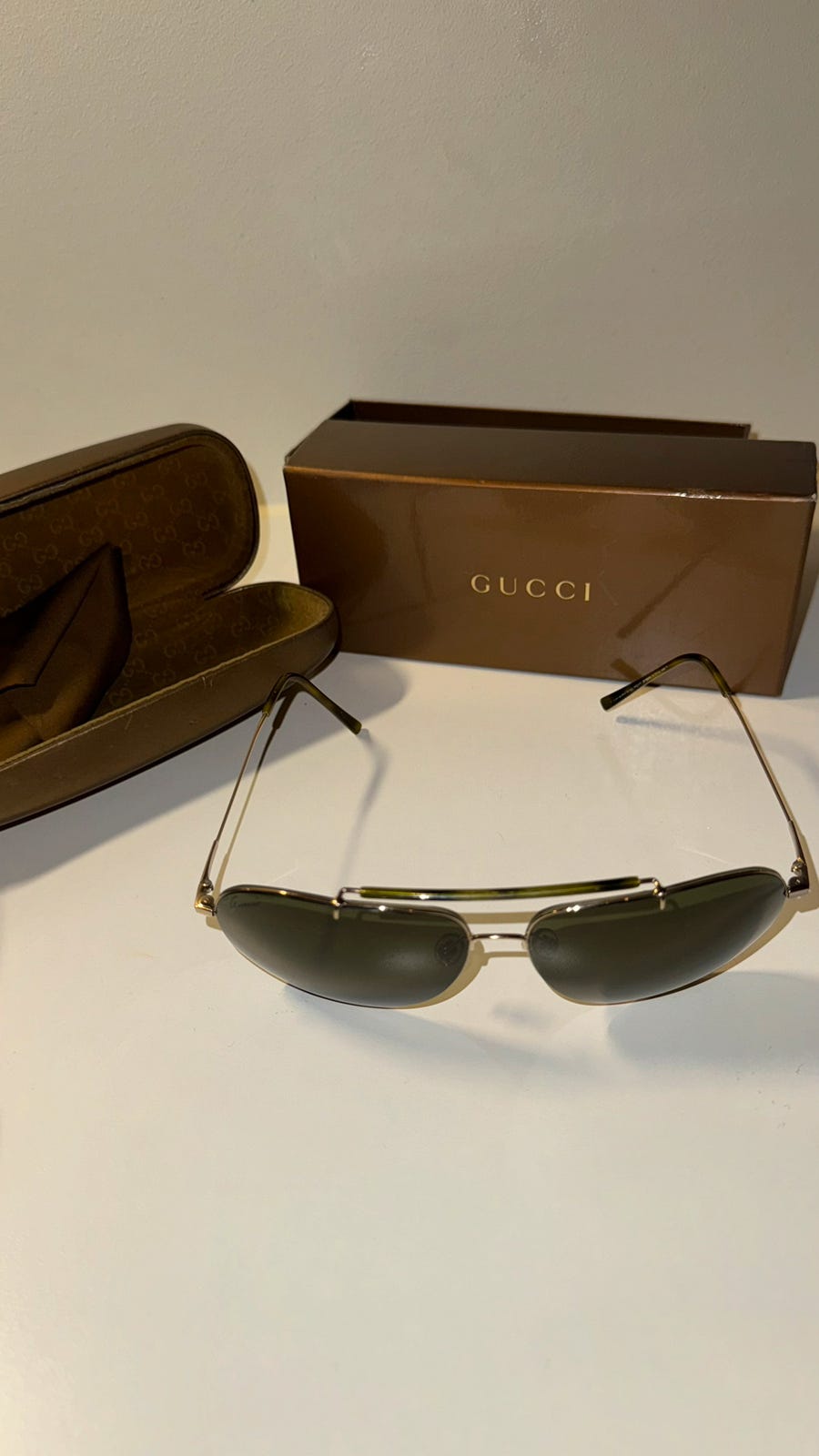 Vintage Gucci aviator solbriller | FINN-torget