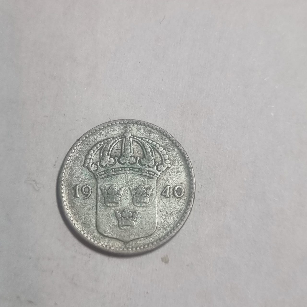SVERIGE. 10 ØRE 1940 SØLV | FINN-torget