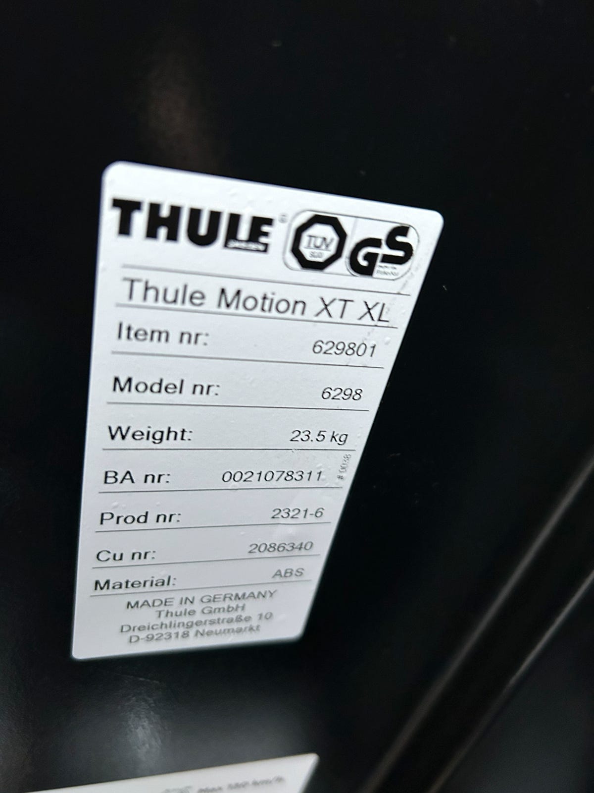 Thule takboks Motion XT XL | FINN-torget