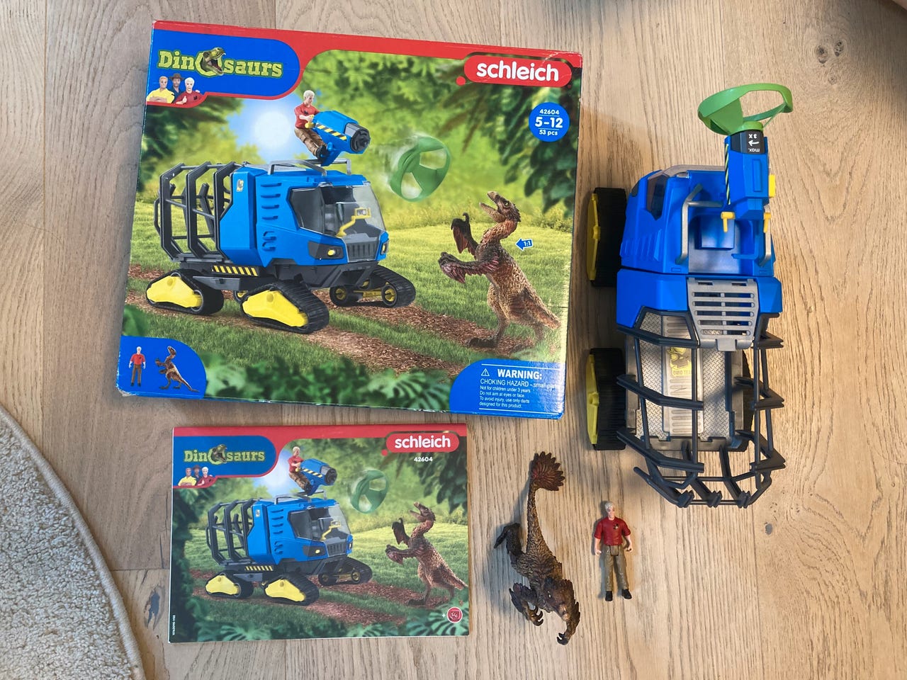 Schleich Dinosaur 42604 Terrengkjøretøy med dakotaraptor og figur ...