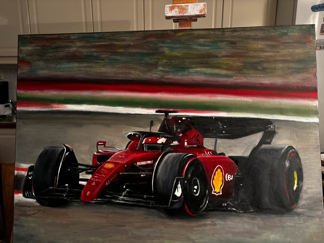 Formel 1 Ferrari Oljemaleri | FINN-torget