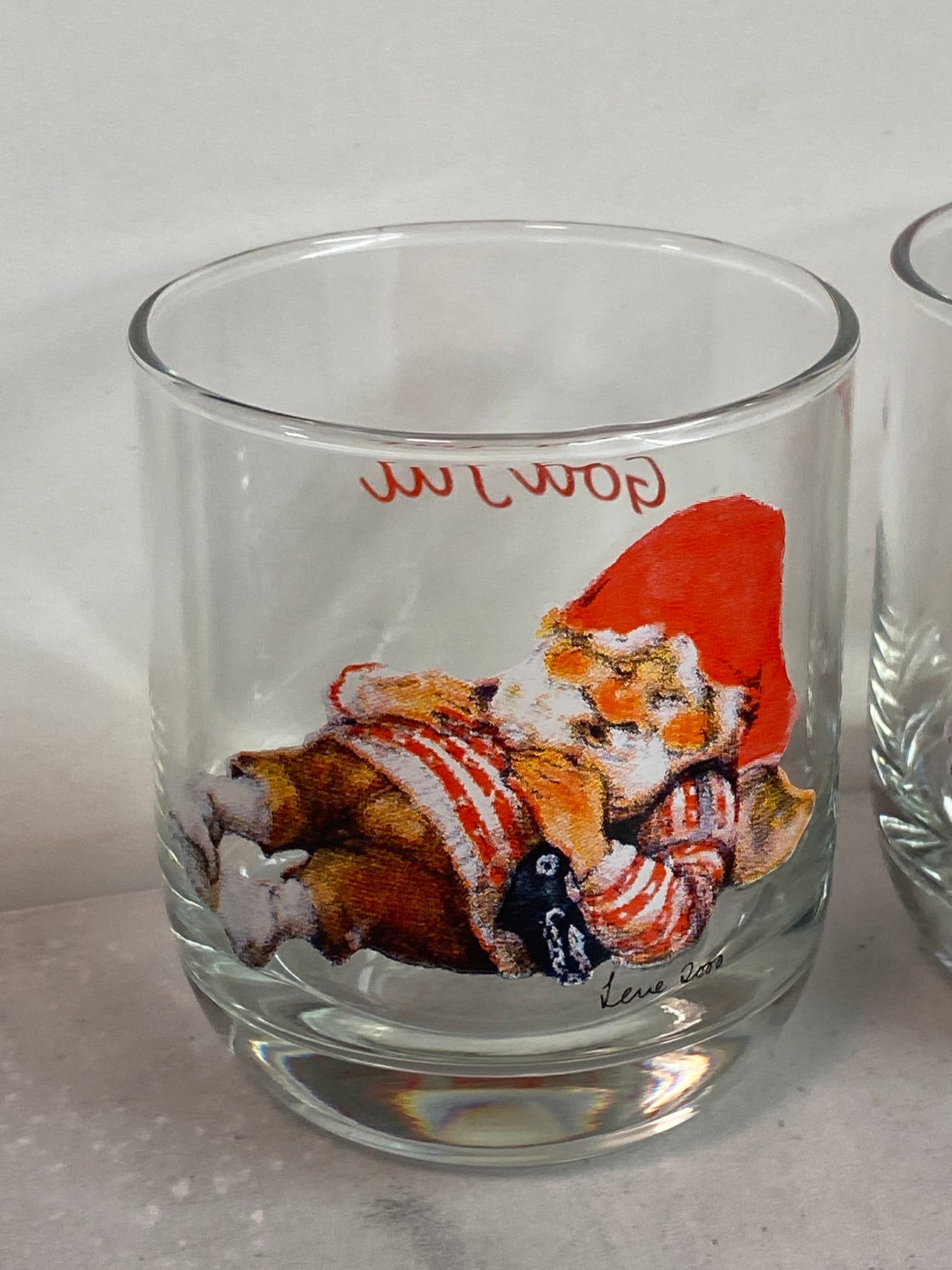 Juleglass Bebe God Jul, signert Lene 2000 | FINN-torget