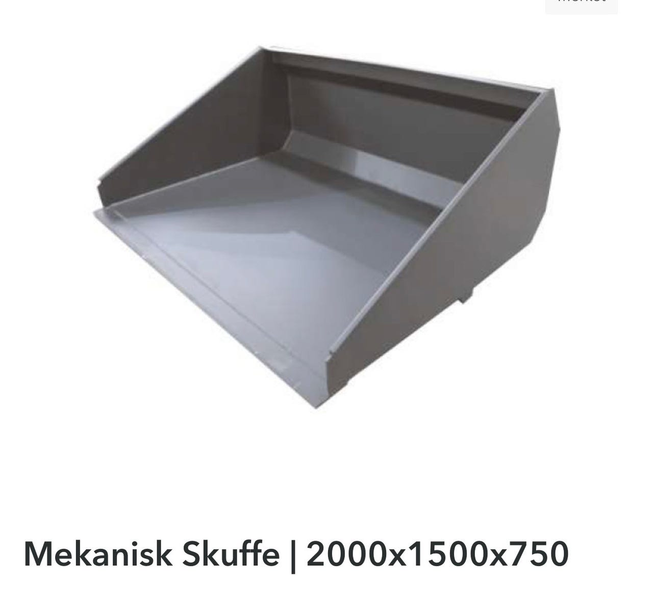 Norje skuff med tipp til truck / Mekanisk skuffe | FINN-torget