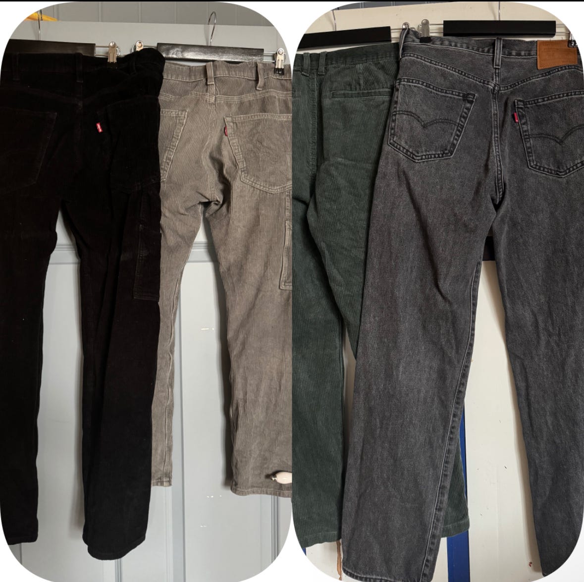 3 stk Levis Bukser og 1 Grønn Cord | FINN-torget