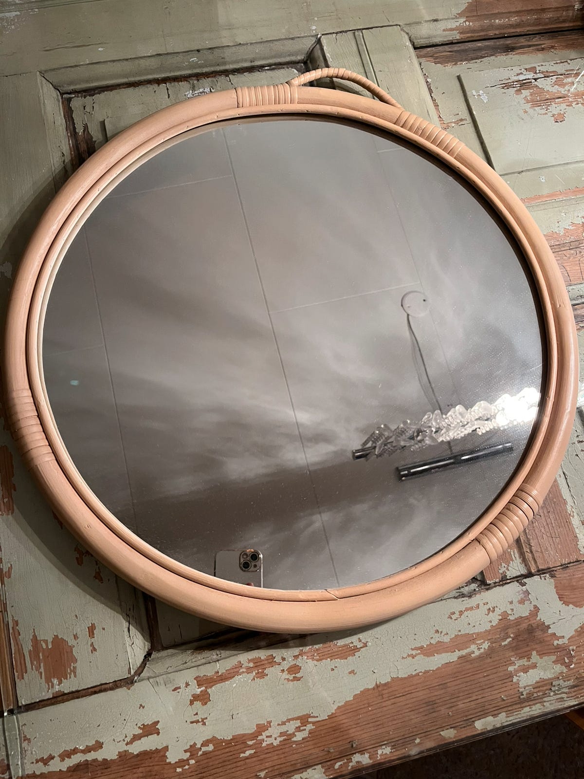 Fint speil med bambus ramme | FINN-torget