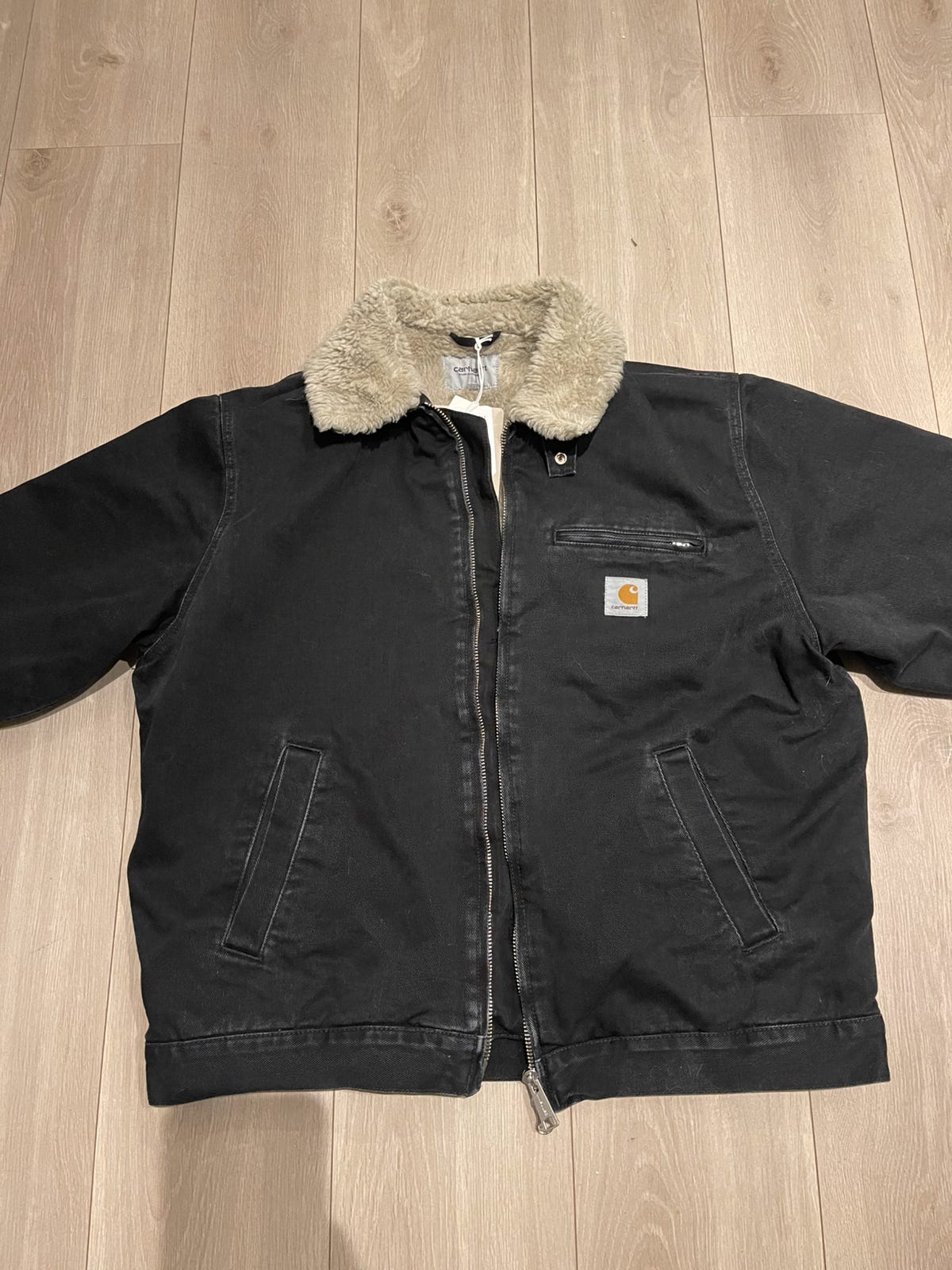 Carhartt WIP Herald Jacket (black wall stone wasehed) | FINN-torget