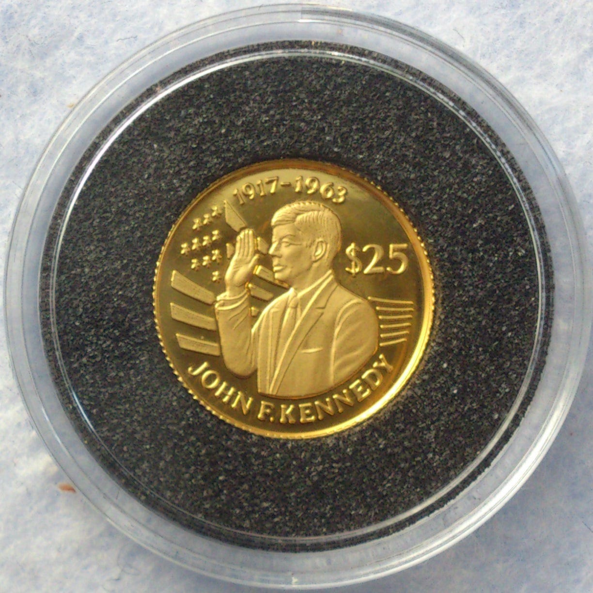 1994, John. F. Kennedy, 1917 - 1963, 1/25 oz, 999 gull. | FINN-torget
