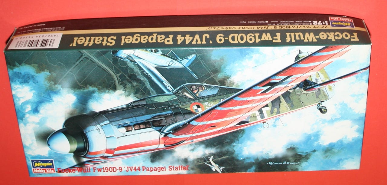3 x Focke-Wulf Fw190D-9 'JV44 Papagei Staffel' 1:72 - Hasegawa | FINN ...