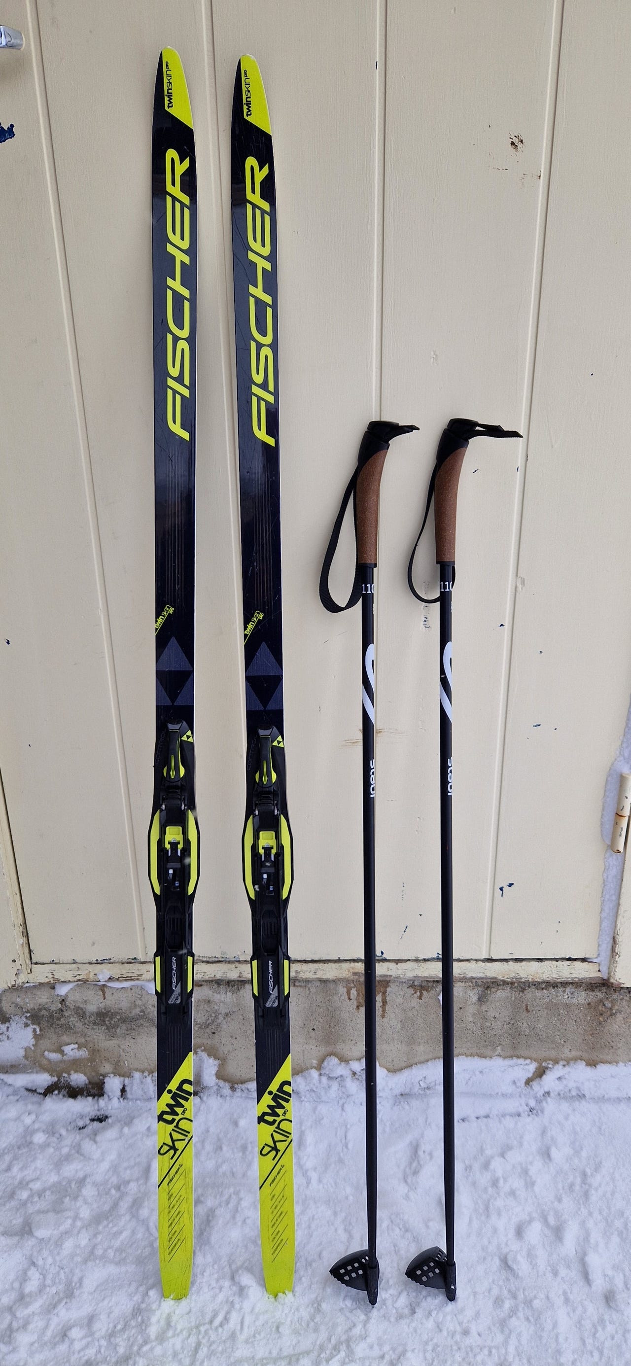 Felleski Fischer Twinskin pro 147 cm med staver | FINN-torget
