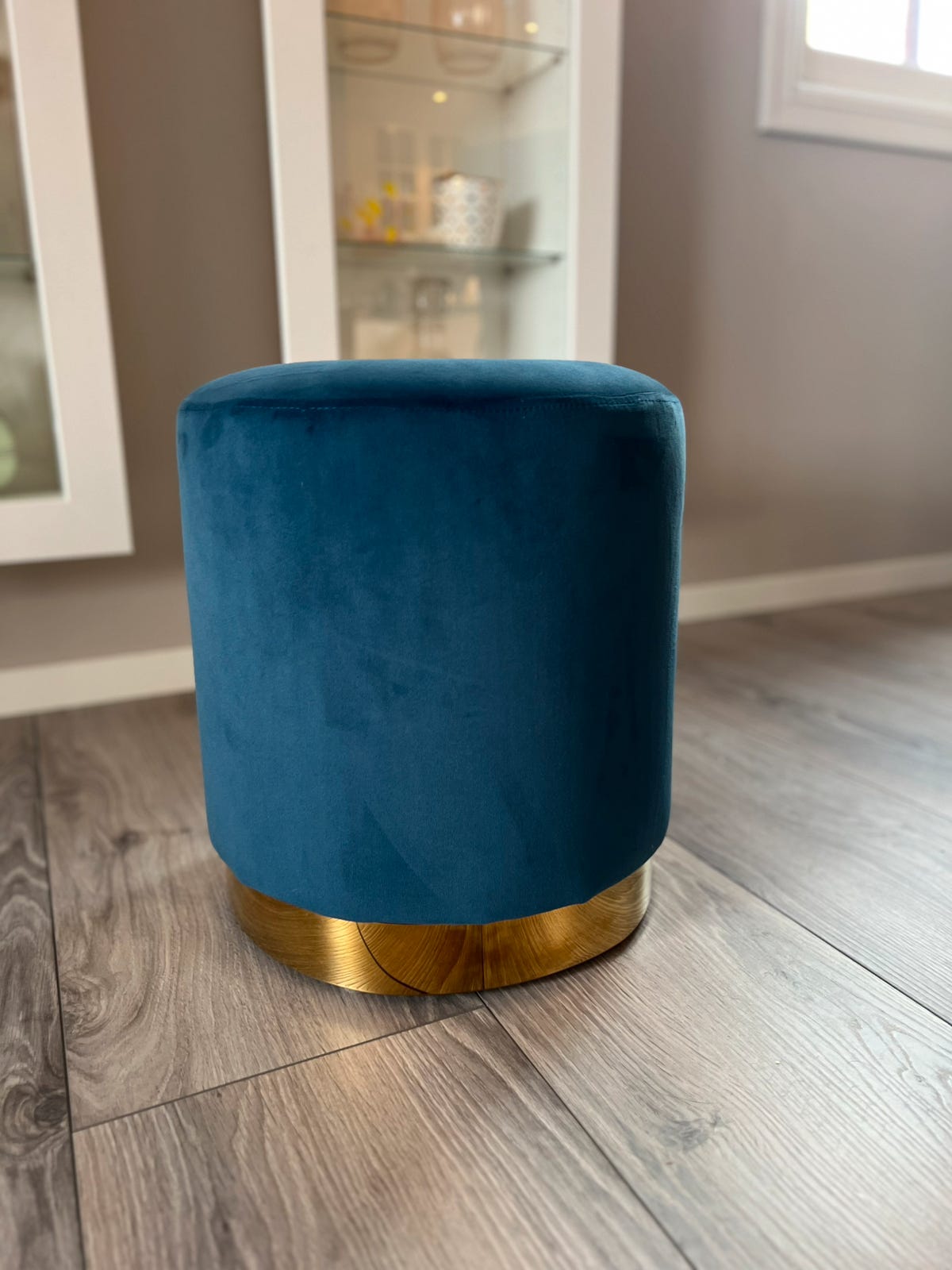 Blå liten puff | FINN-torget