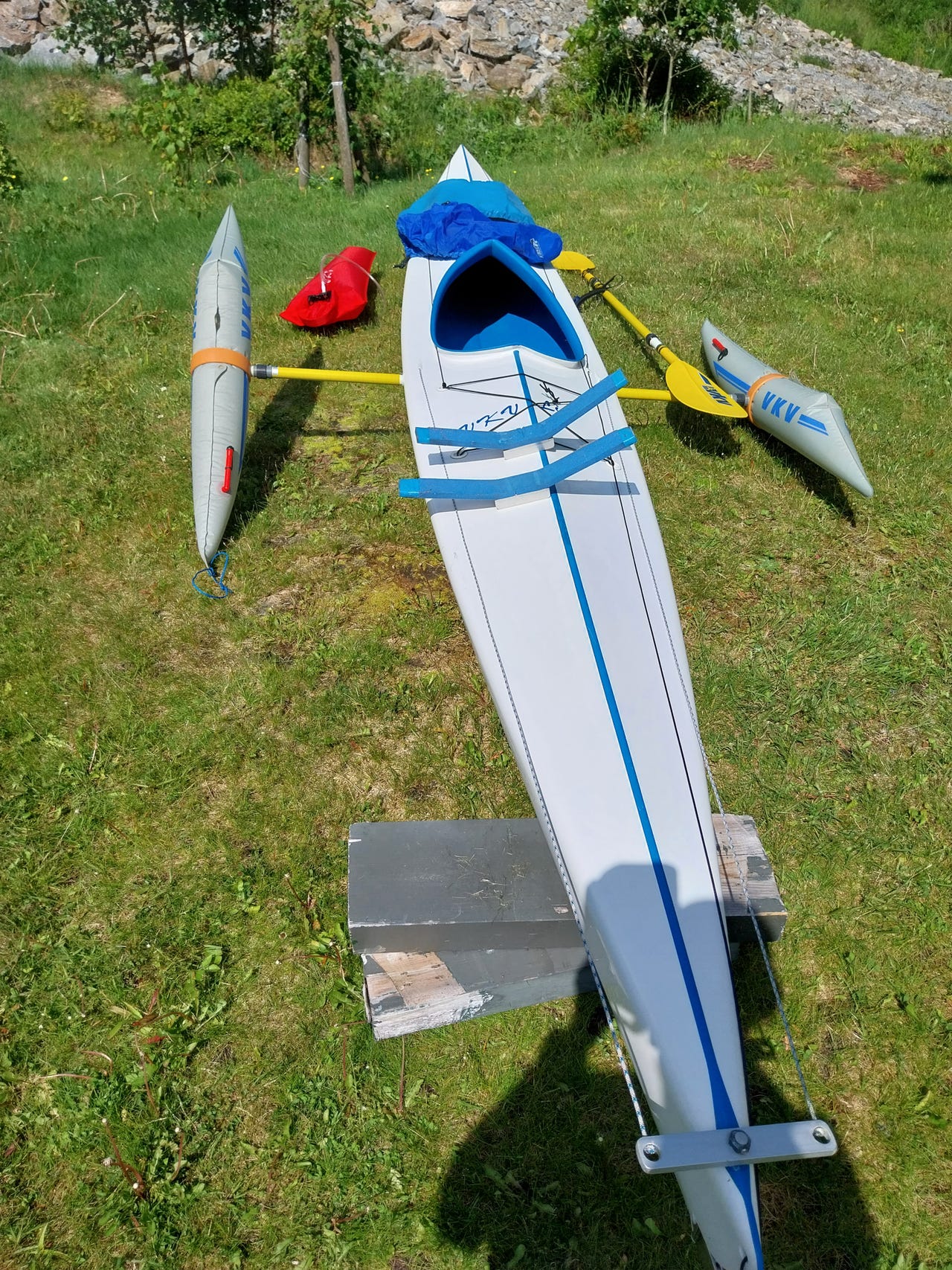 VKV Lisa allround kajakk med mye utstyr til salgs | FINN-torget