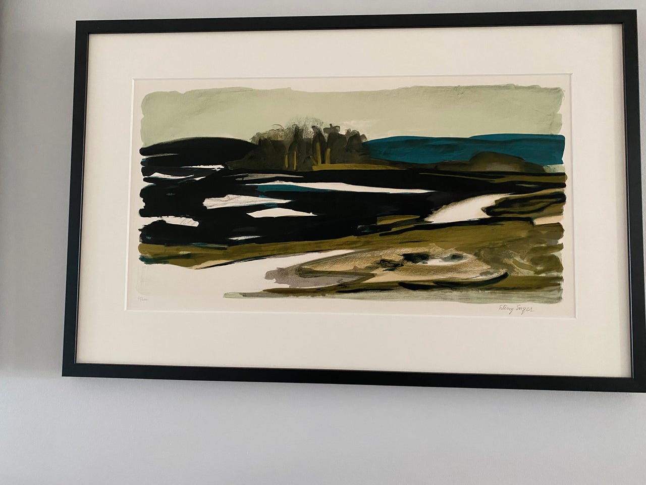 Erling Enger litografi, innrammet | FINN-torget