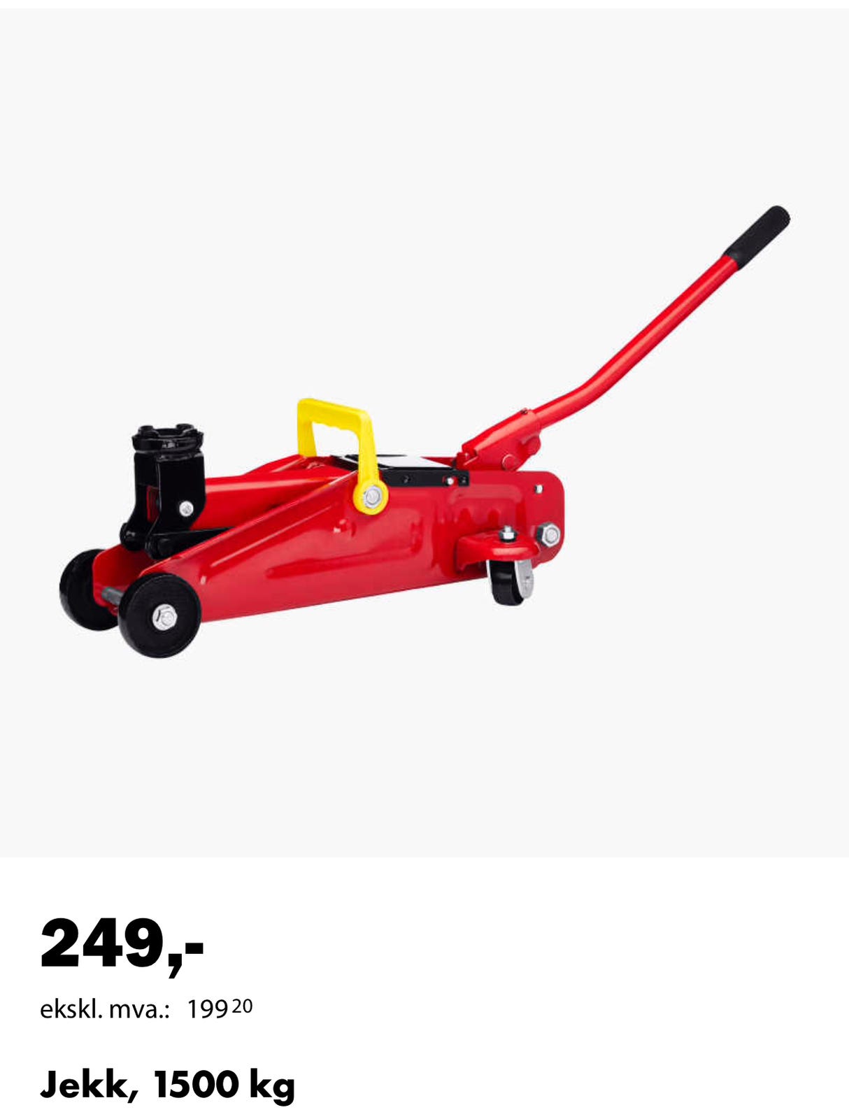 Biltema garasje jekk, 1500 kg | FINN-torget