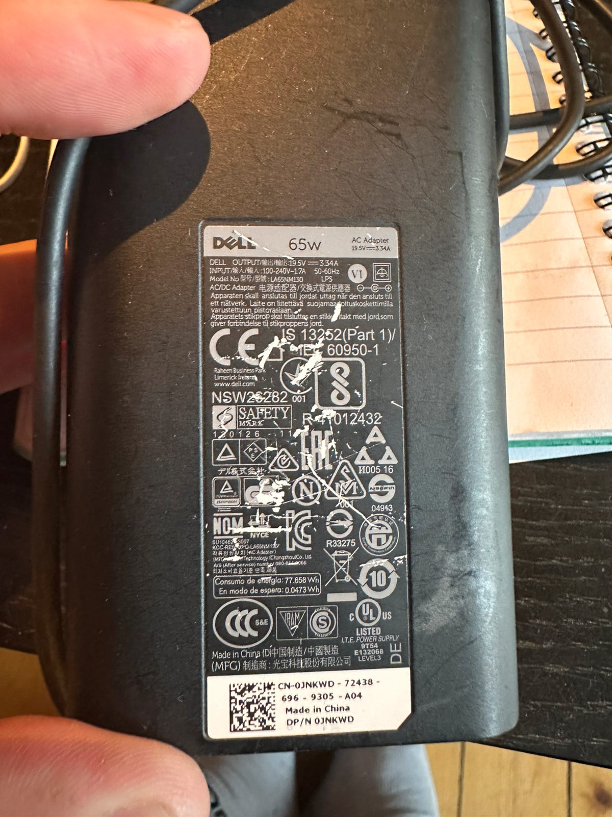 Lader Dell output 19.5v / 3,34A | FINN-torget