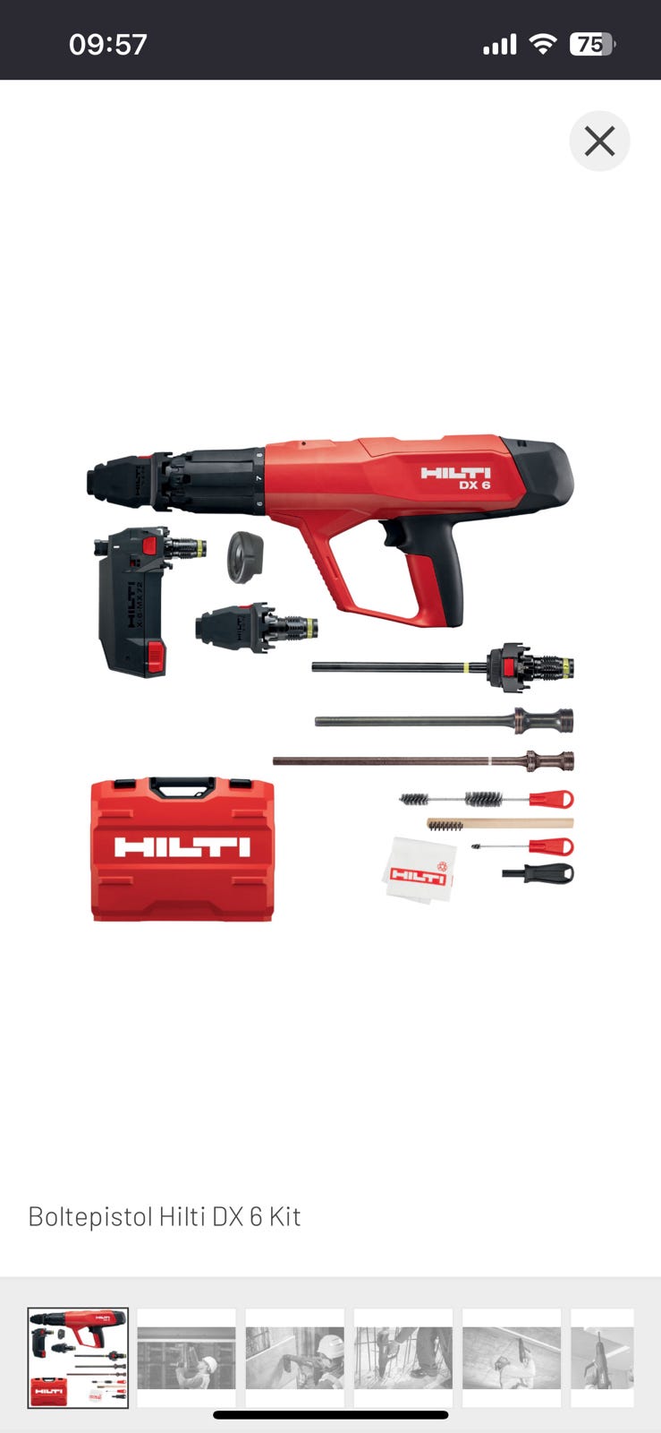 Hilti DX6 kit boltepistol | FINN-torget