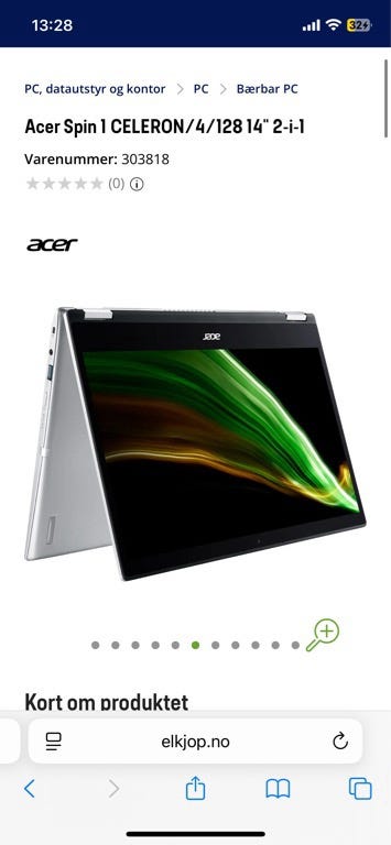 Acer spin 1 - med touch skjerm | FINN-torget