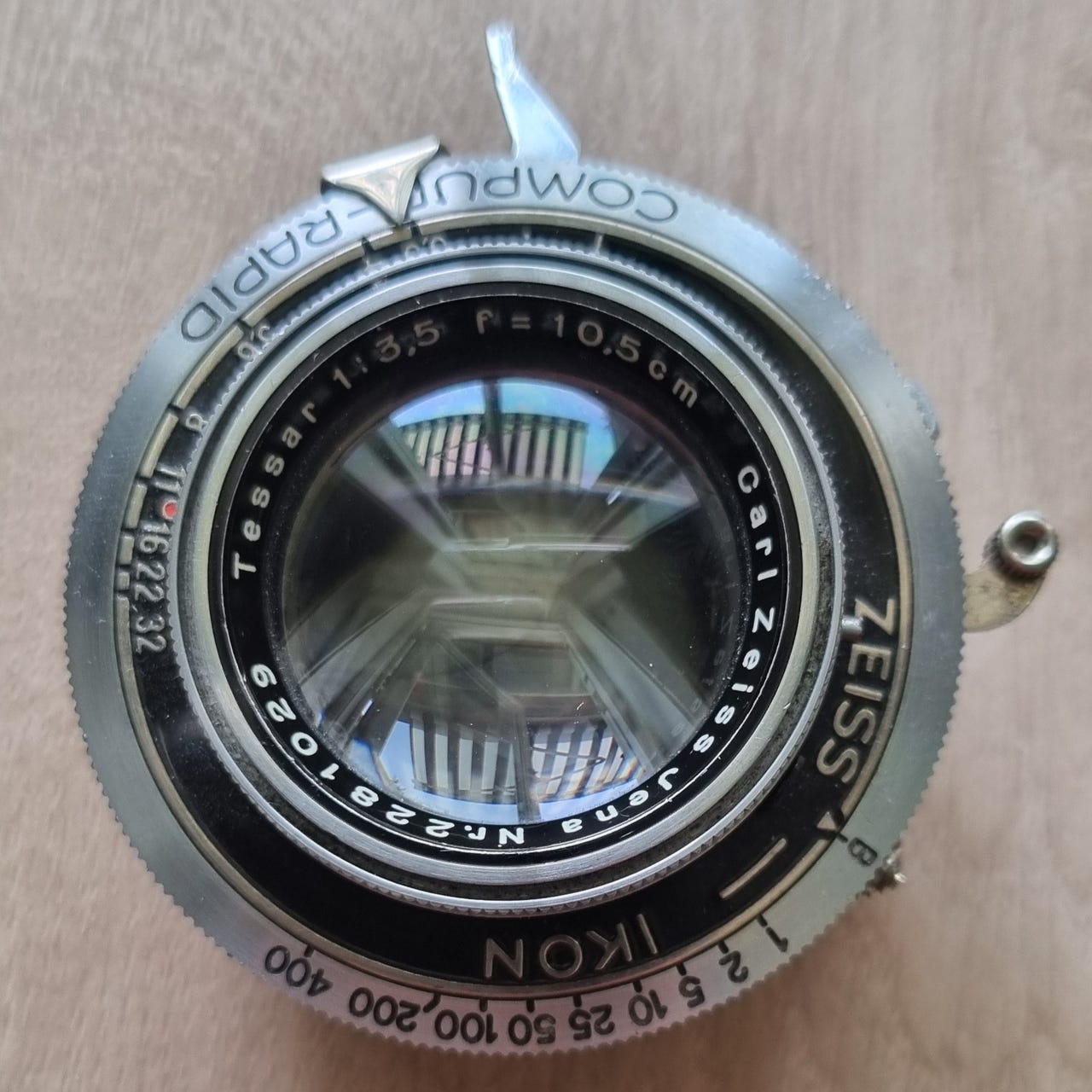 Zeiss Ikon Jena f=10,5 1:3,5 Compur Rapid B 1-400 | FINN-torget